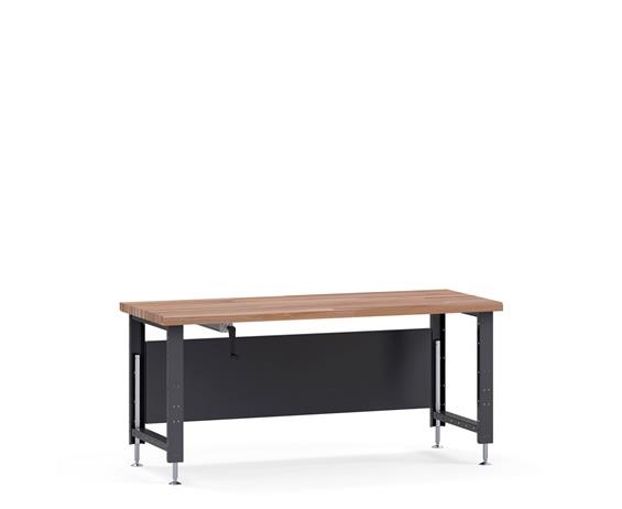 Open Workbench, Adjustable Height, Laminated Wood Top (72"W X 30"D X 30"H)