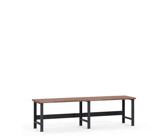 Double Open Workbench, Laminated Wood Top (120"W X 30"D X 33 3/4"H)