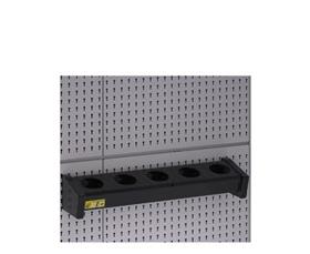 Tekzone 1" Straight Tool Rack, 20 Holes (23"W)