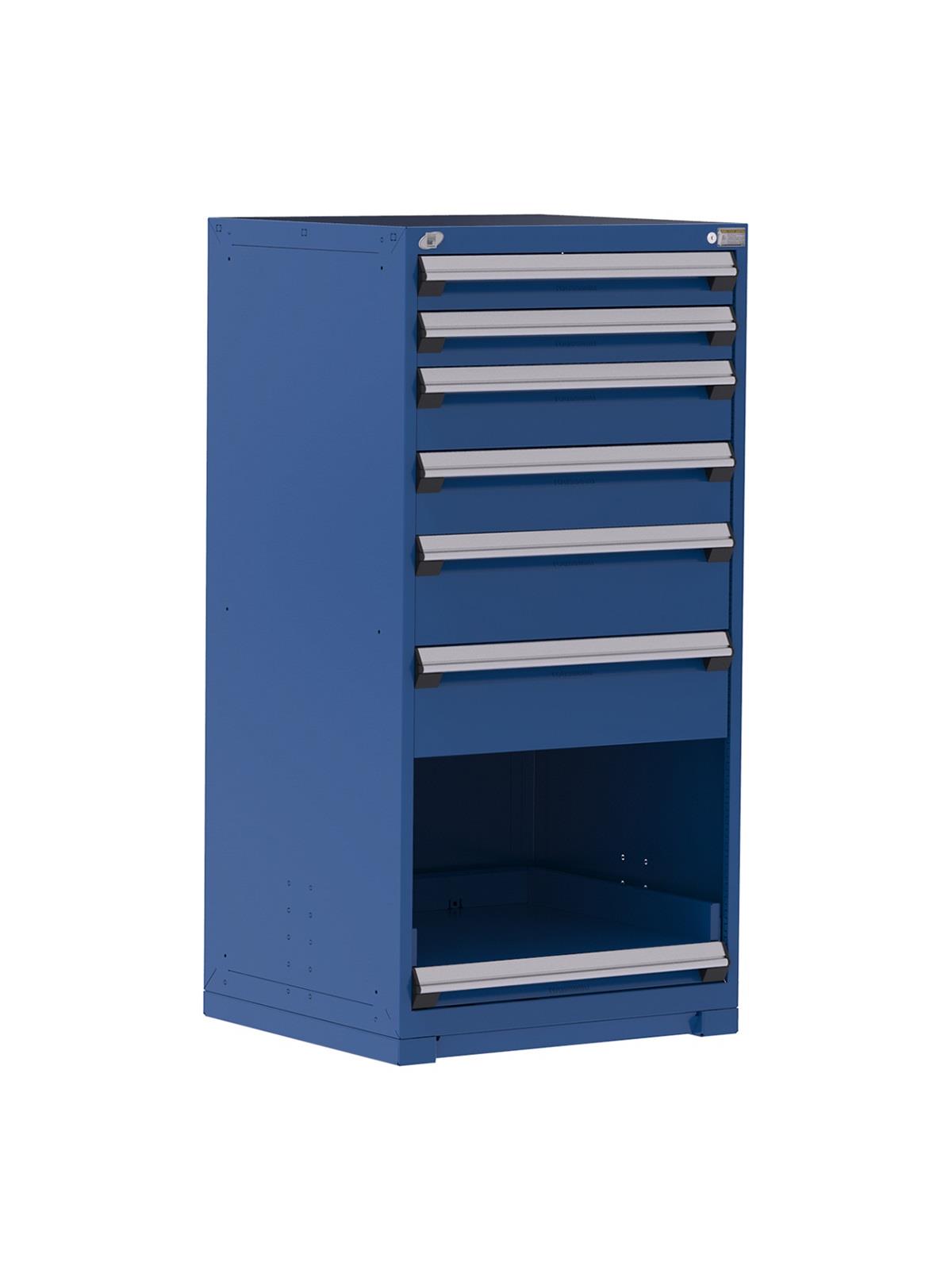 Heavy-Duty Stationary Cabinet (With Compartments), 6 Drawers (30"W X 27 ...