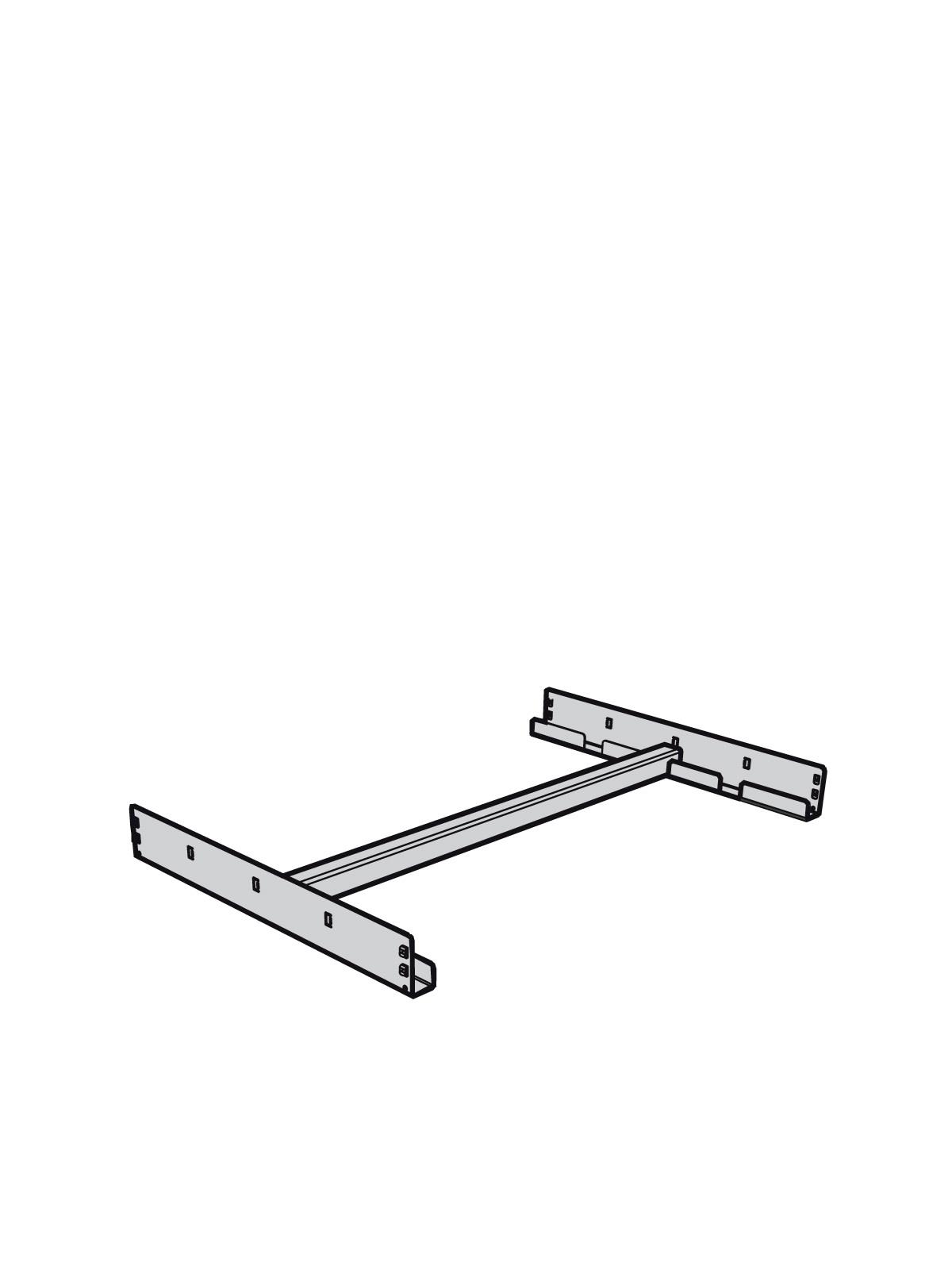 Single Hanging Rail (60"W X 36"D)