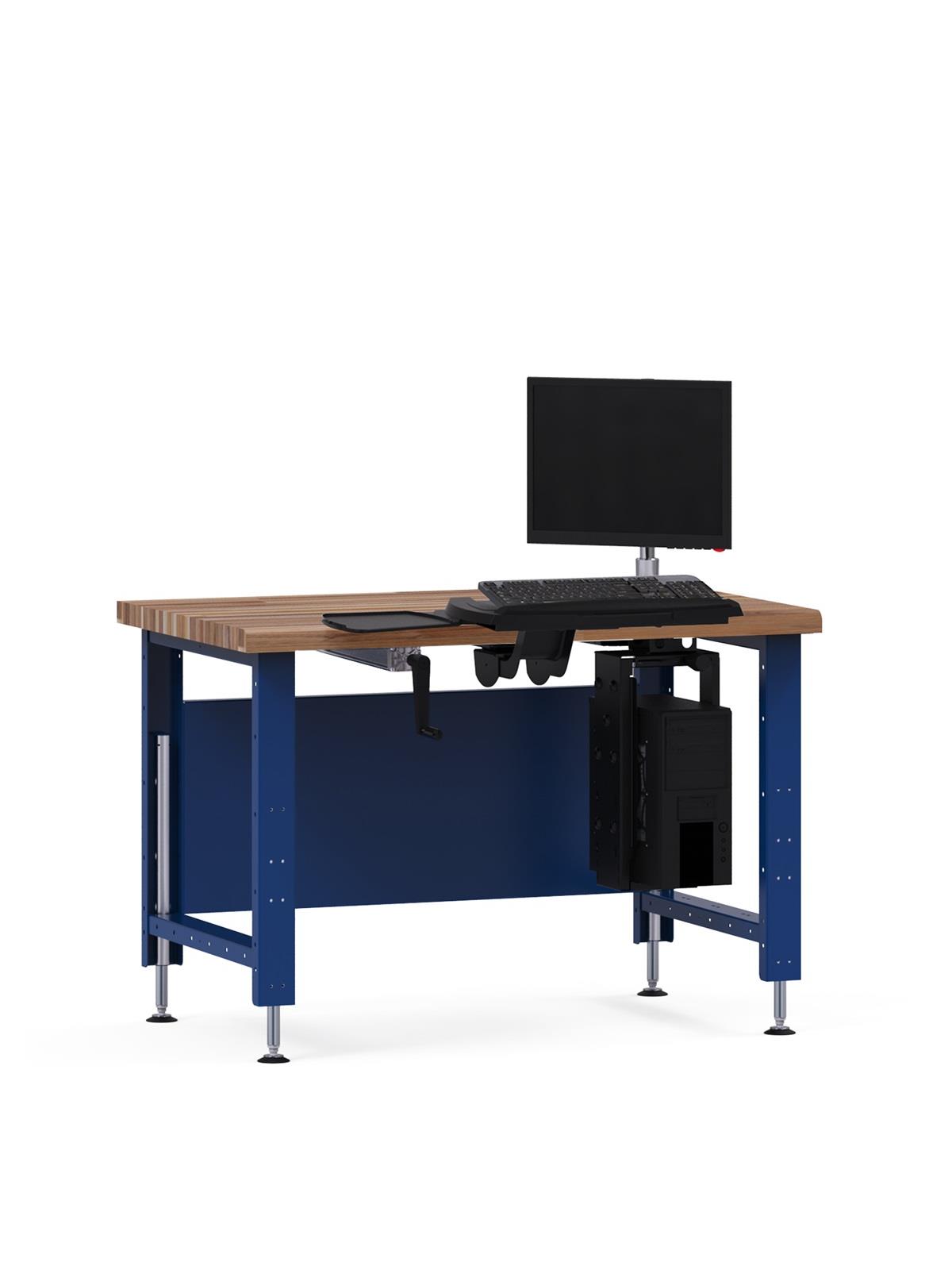 Manual Adjustable Workbench With Laminated Wood Top (48"W X36"D)