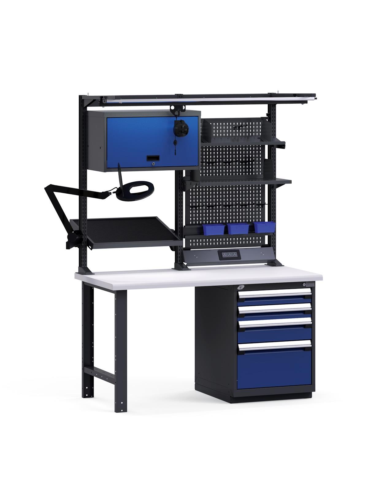 Workstation With Plastic Laminated Top