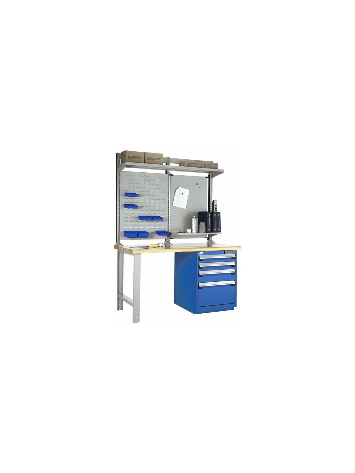 Workstation With Laminated Wood Top